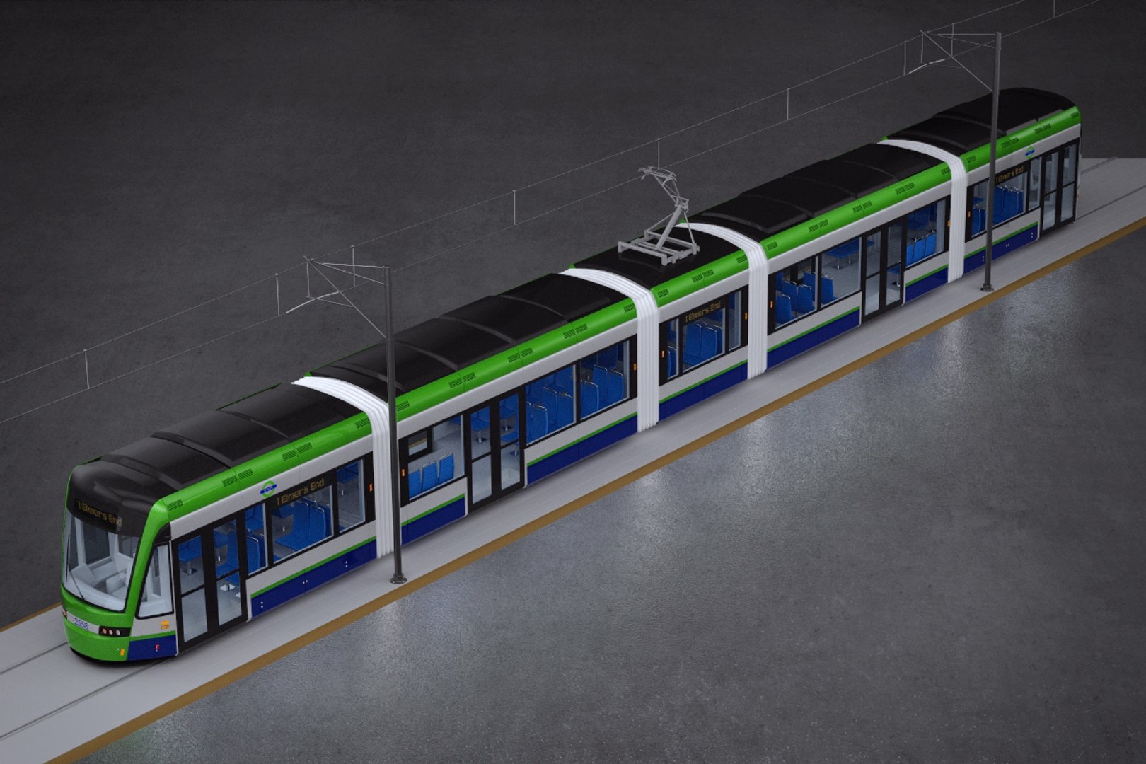 3D Variotram Tramlink East Croydon Model - TurboSquid 1198584