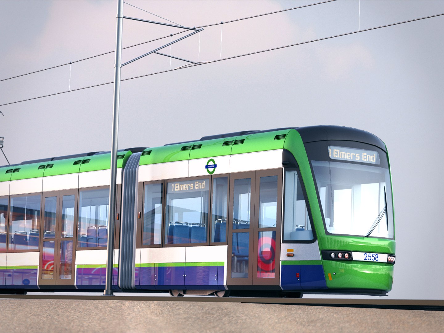 3D Variotram Tramlink East Croydon Model - TurboSquid 1198584