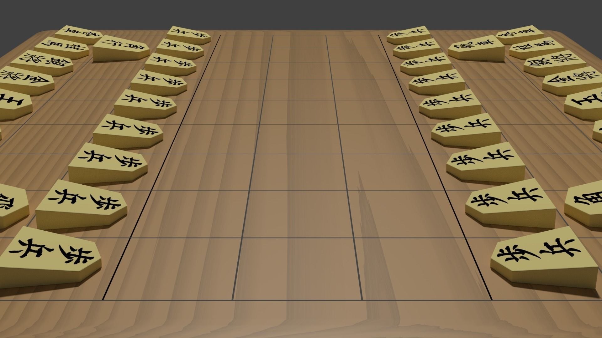 Shogi Japanese Chess Game Set model - TurboSquid 1822465