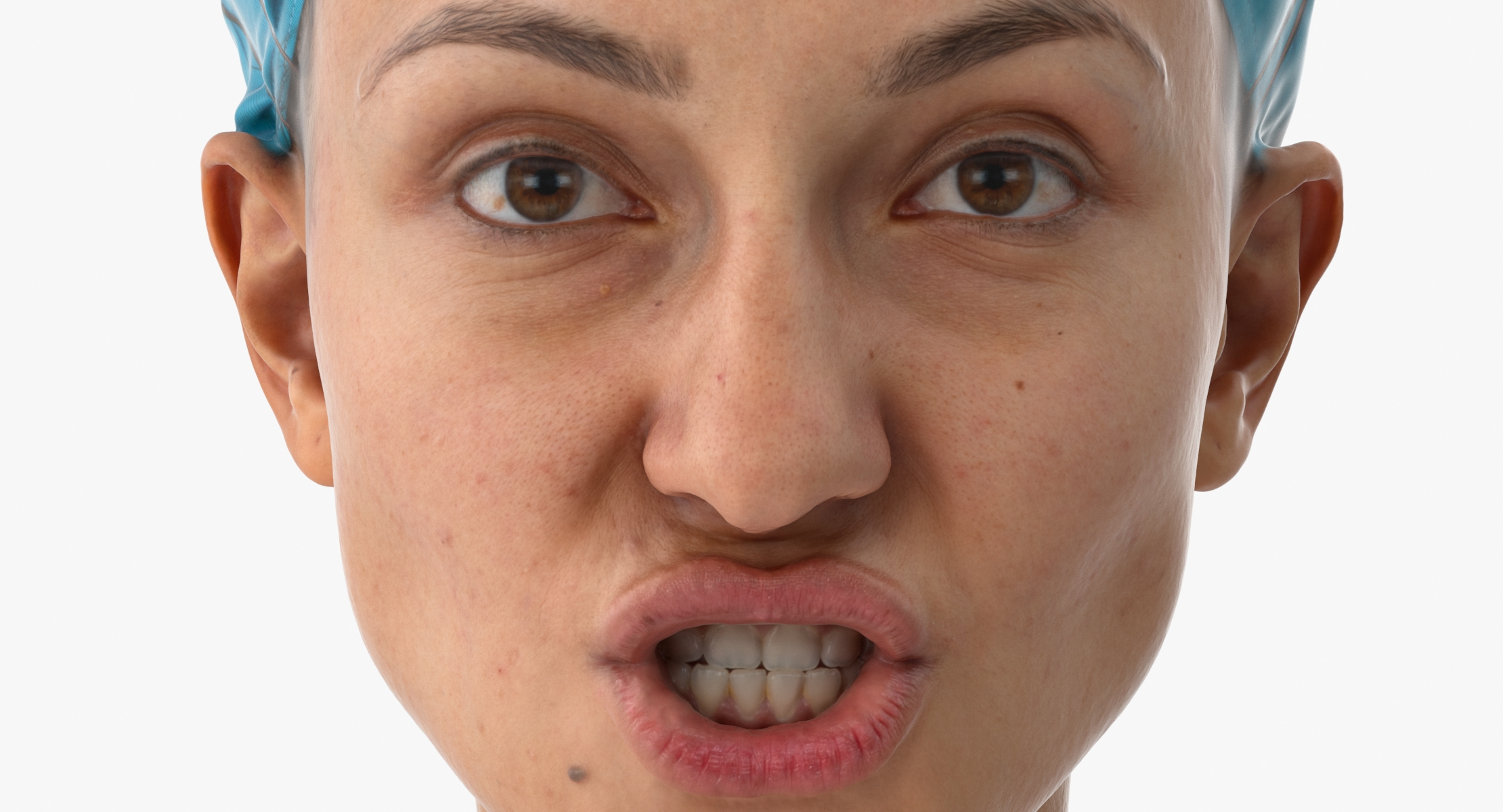 3D Joy Human Head Lip Funneler AU22 Clean Scan(1) - TurboSquid 1718949