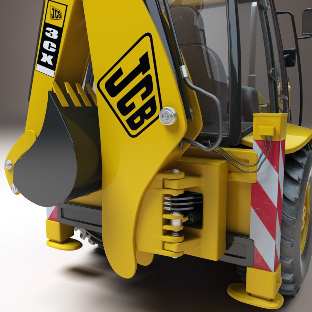 Backhoe Loader 3d Model