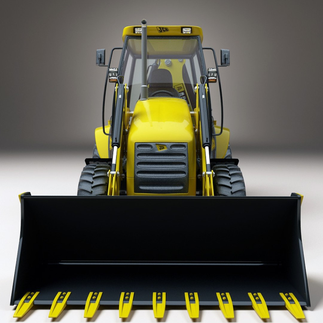 Backhoe Loader 3d Model