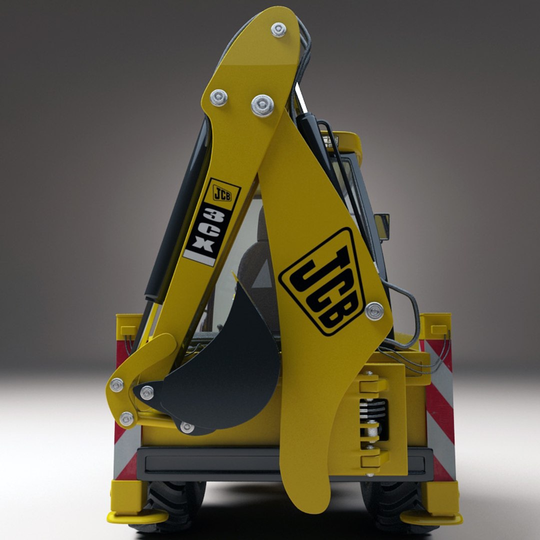 Backhoe Loader 3d Model