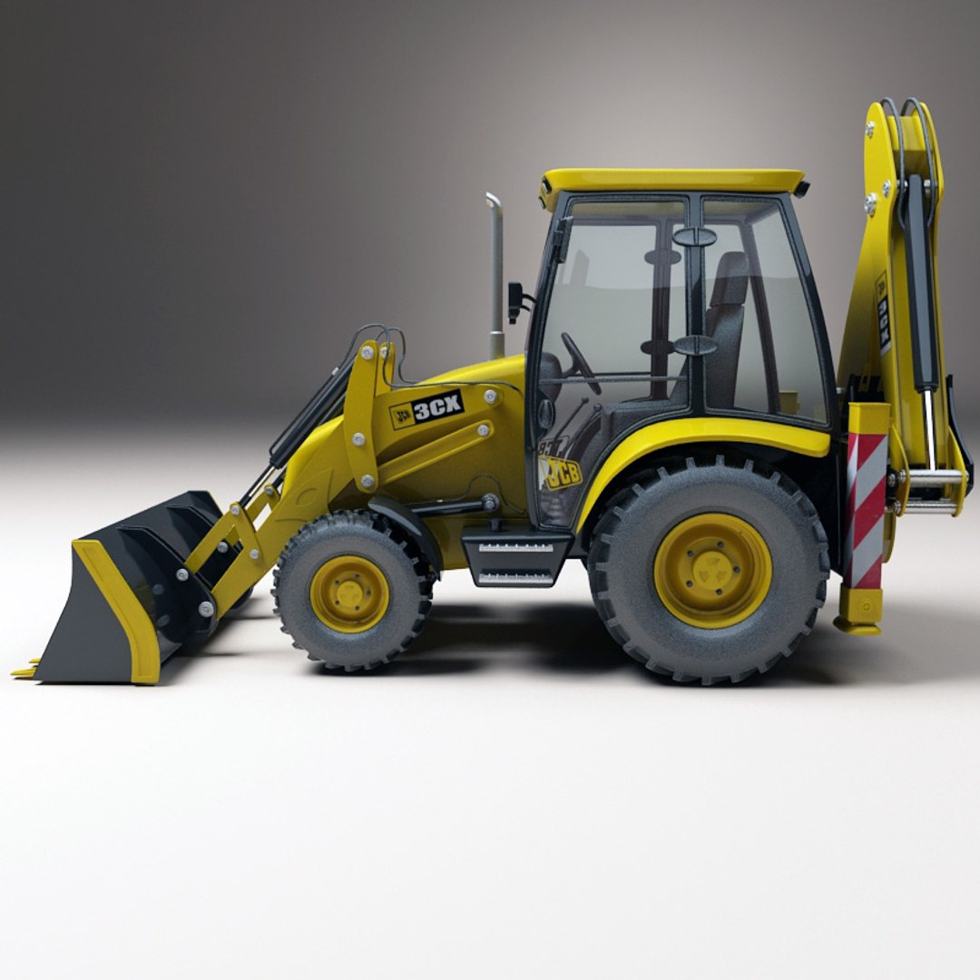 Backhoe Loader 3d Model
