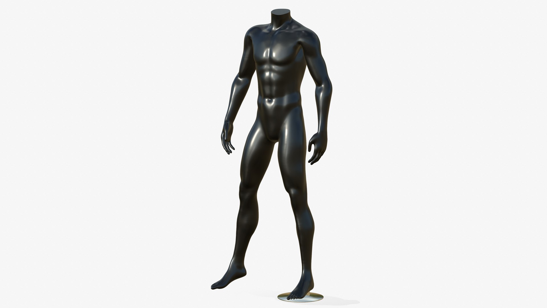 Male Mannequin Headless Black 3D model - TurboSquid 1878494