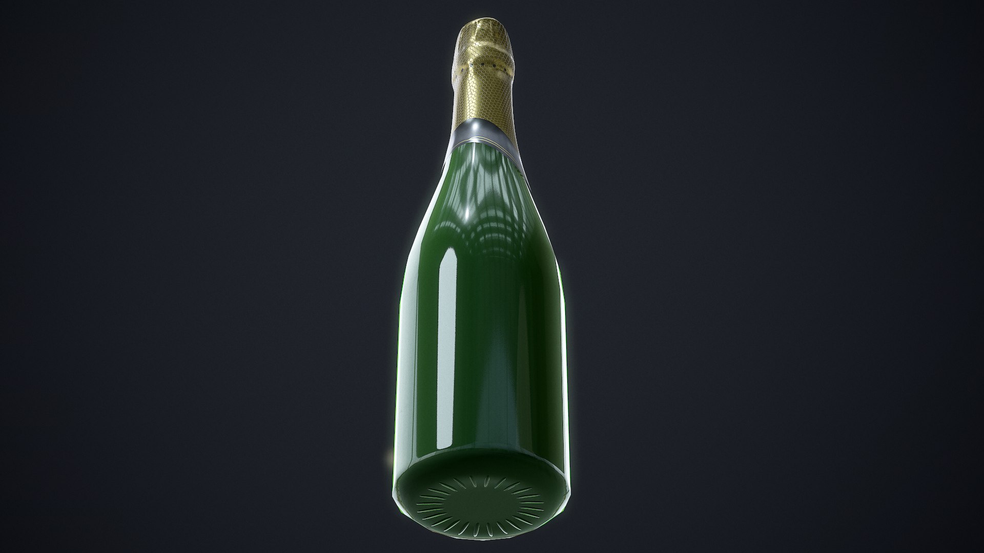 Champagne Bottle 3D Model - TurboSquid 1484874