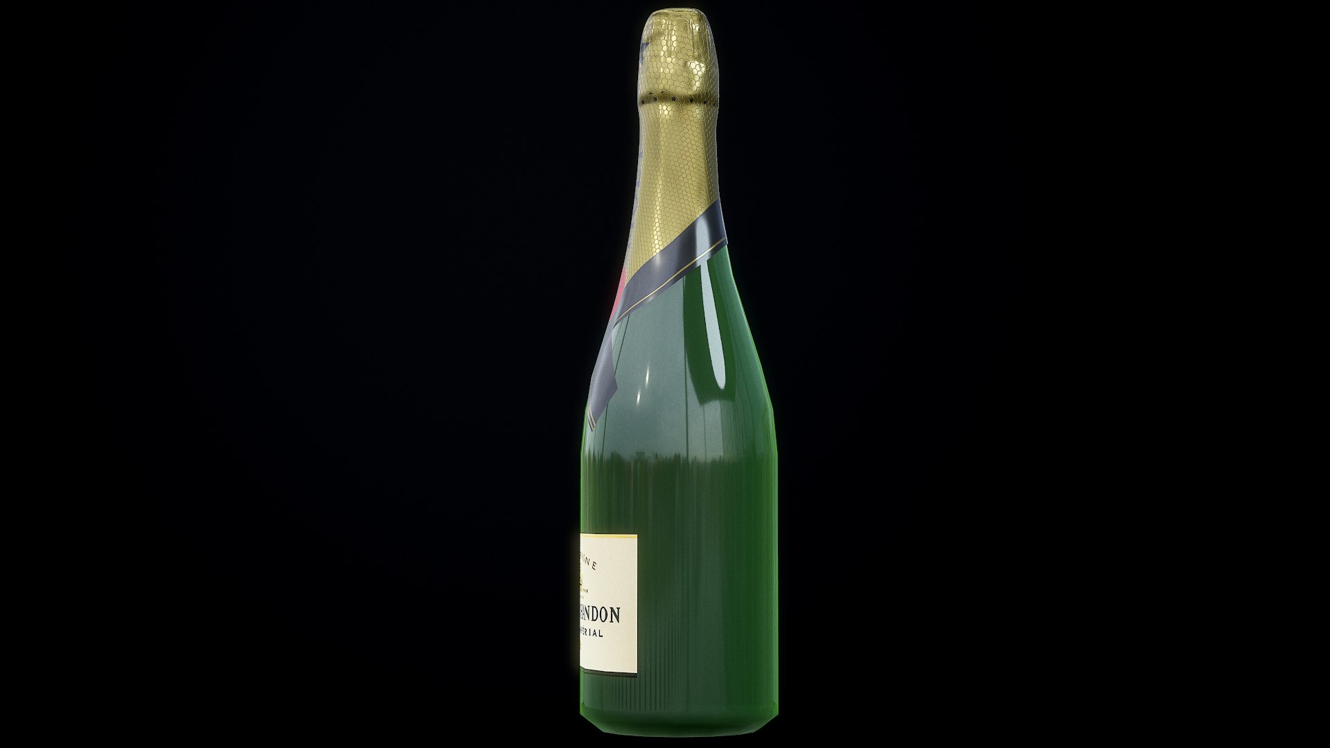Champagne Bottle 3D Model - TurboSquid 1484874