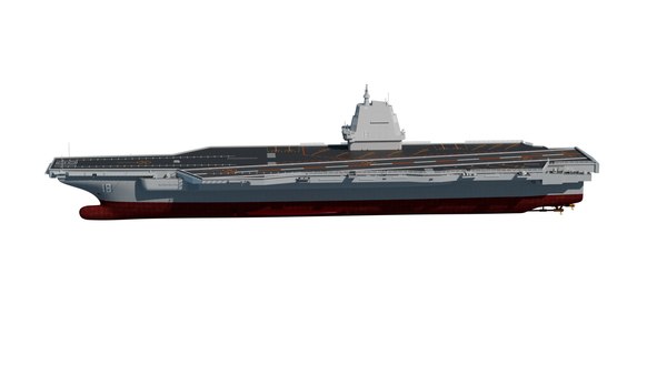 Chinese People Liberation Army Navy Type 003 Aircraft Carrier Fujian ...