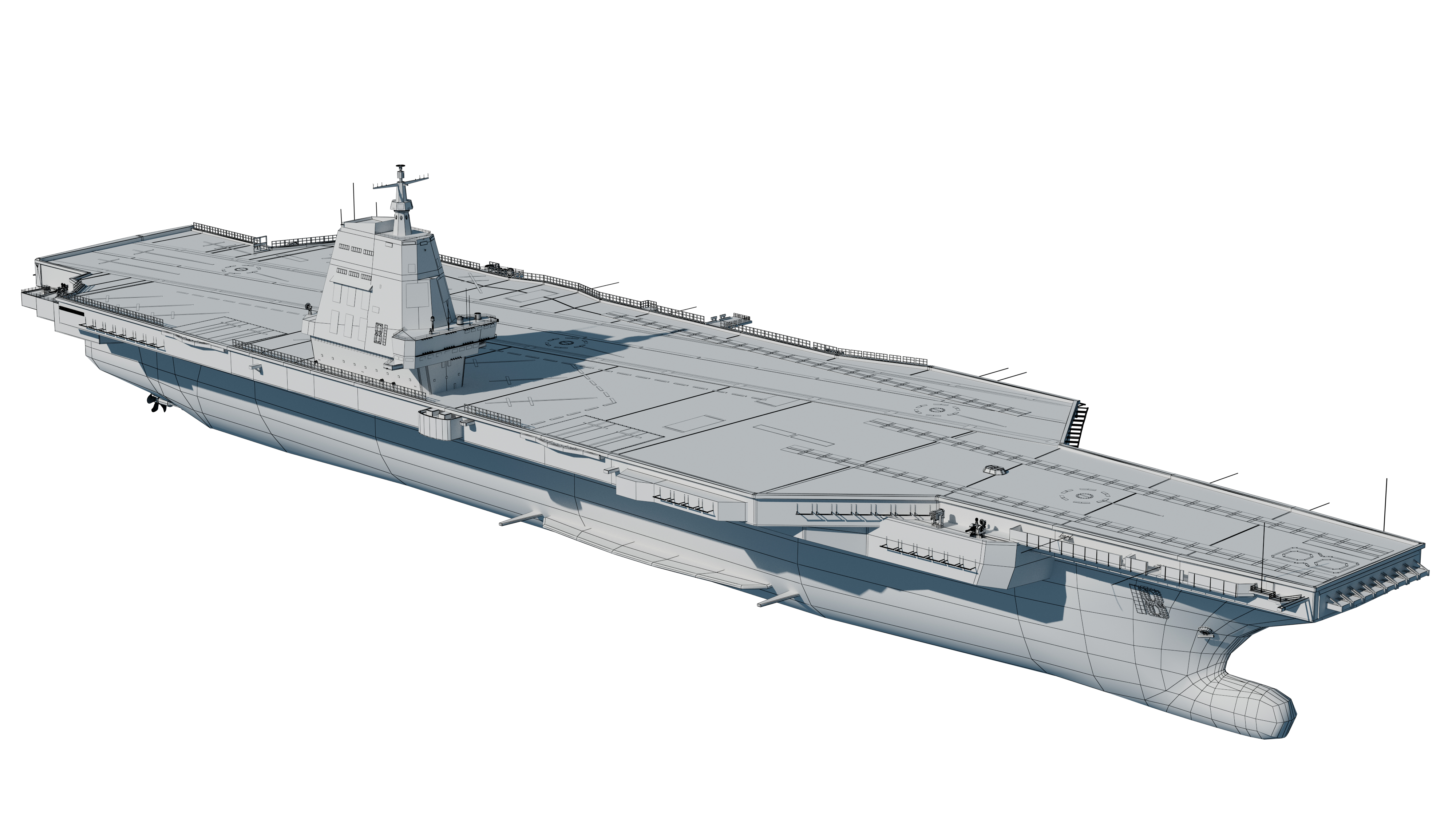 Chinese People Liberation Army Navy Type 003 Aircraft Carrier Fujian Ship 003 3D model ...