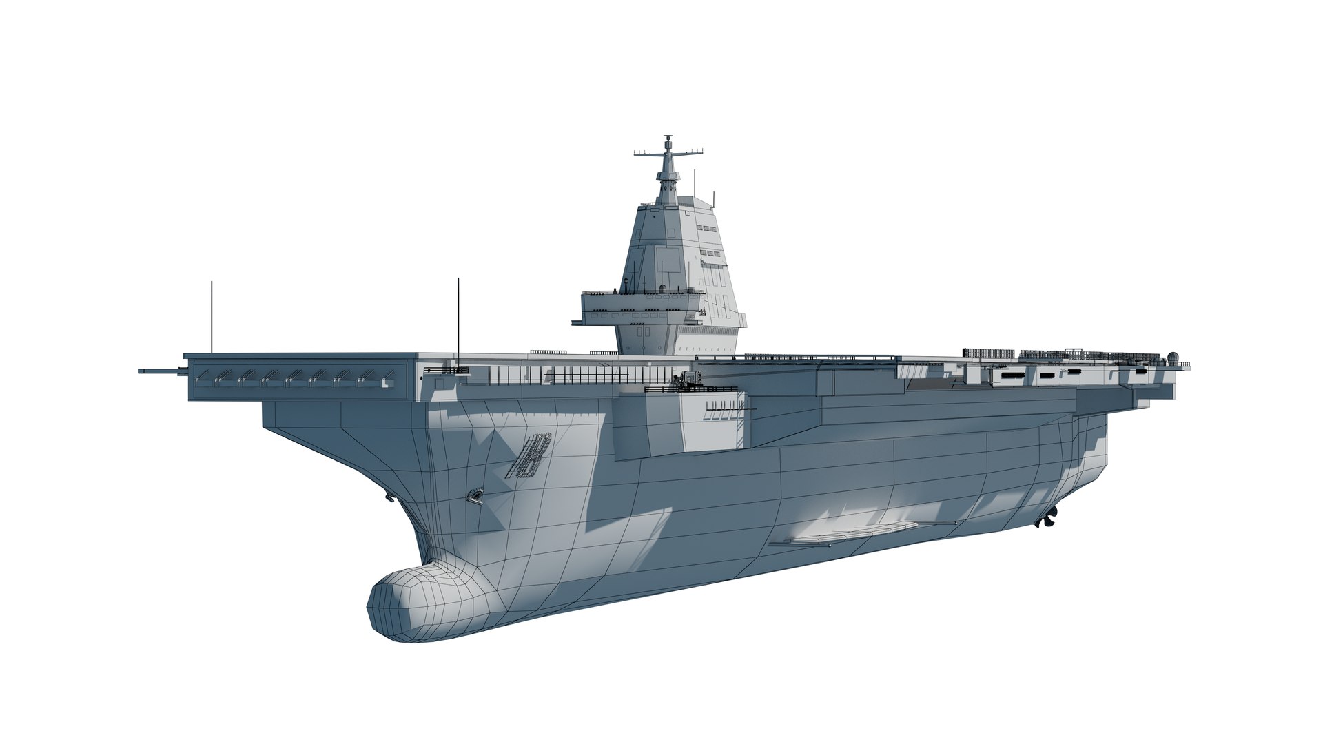 Chinese People Liberation Army Navy Type 003 Aircraft Carrier Fujian Ship 003 3D Model ...