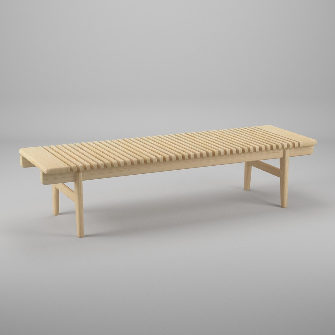 Wegner Bar Bench Furniture 3d Model