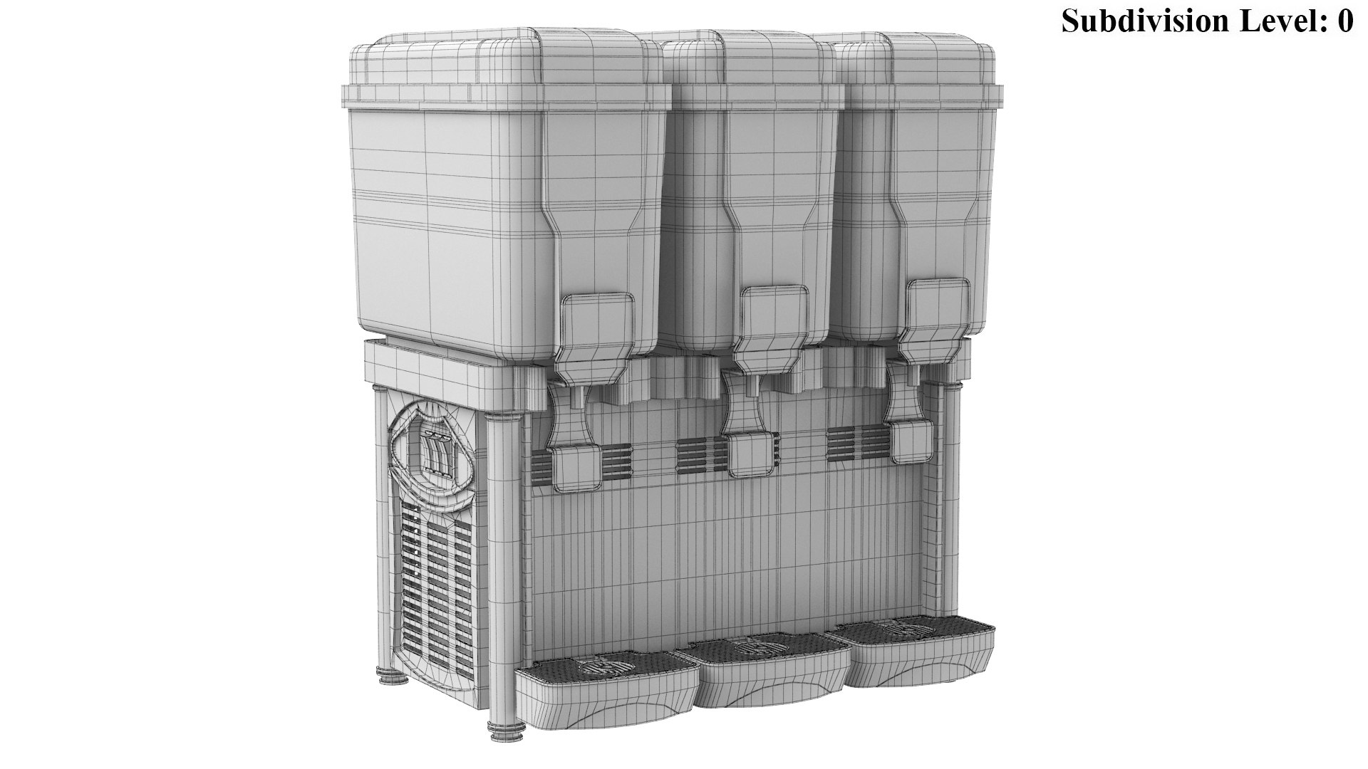 Milkshake Machine Dispenser 3D Model - TurboSquid 1937471