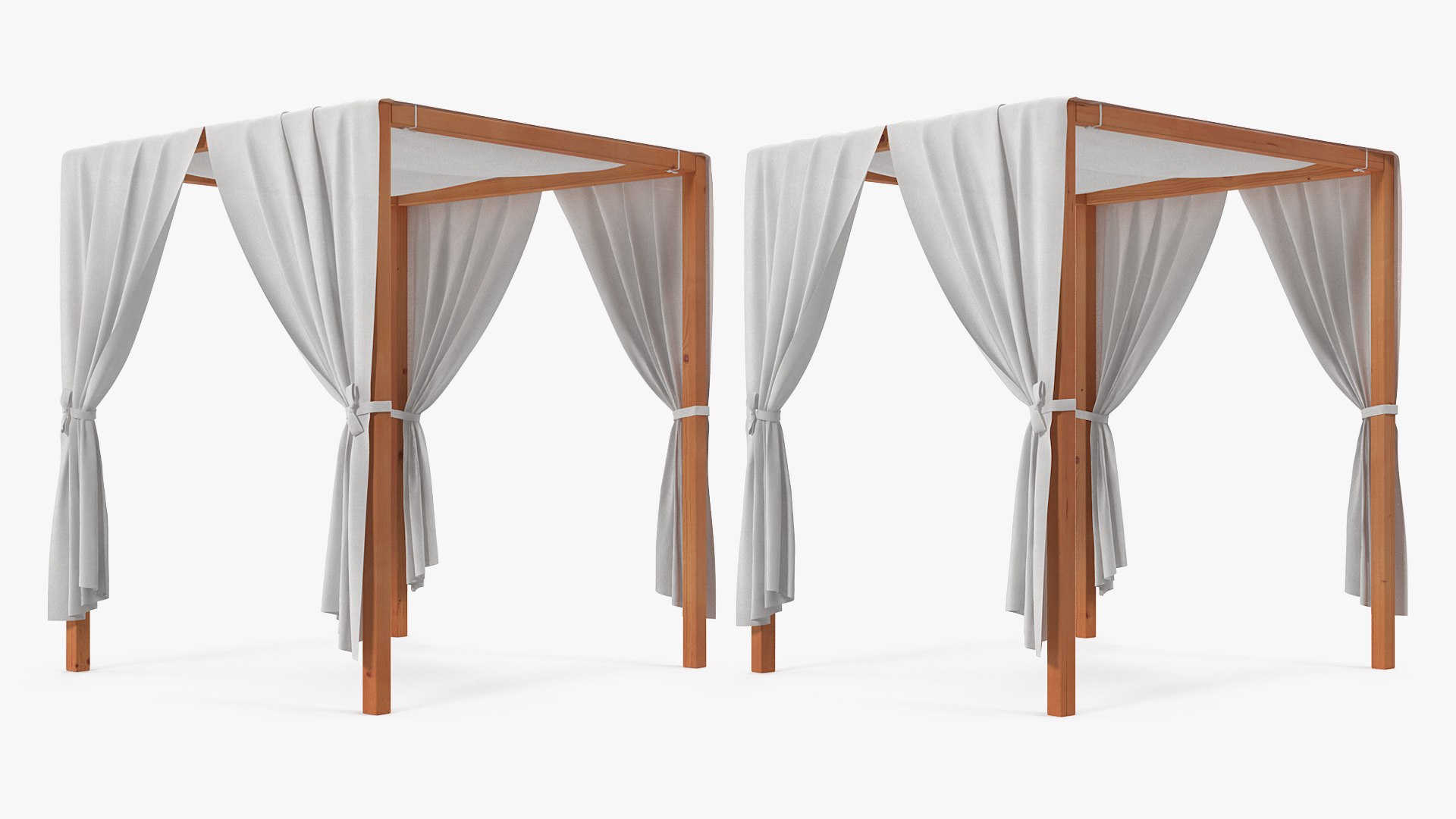 3D wooden outdoor canopy model - TurboSquid 1456454