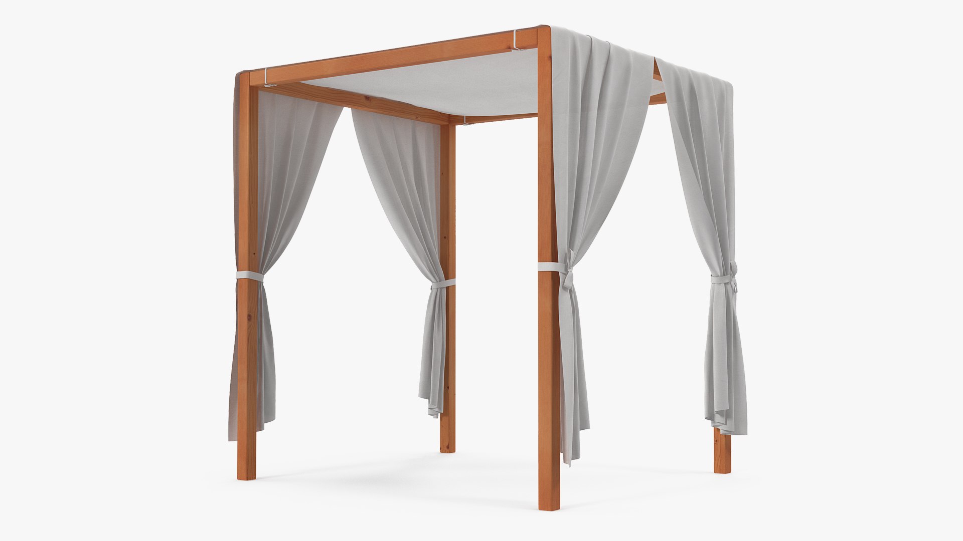 3D wooden outdoor canopy model - TurboSquid 1456454