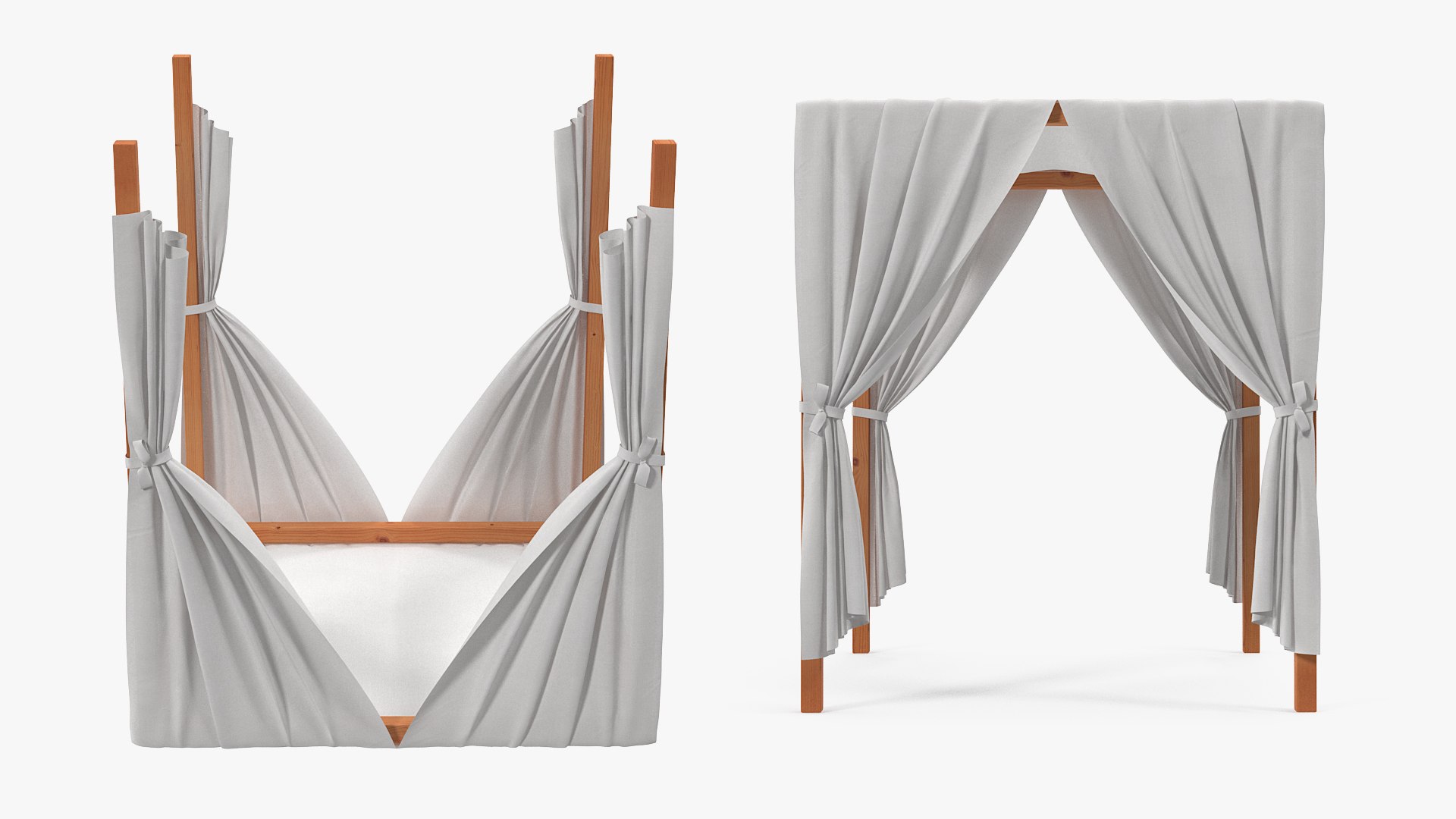 3D wooden outdoor canopy model - TurboSquid 1456454