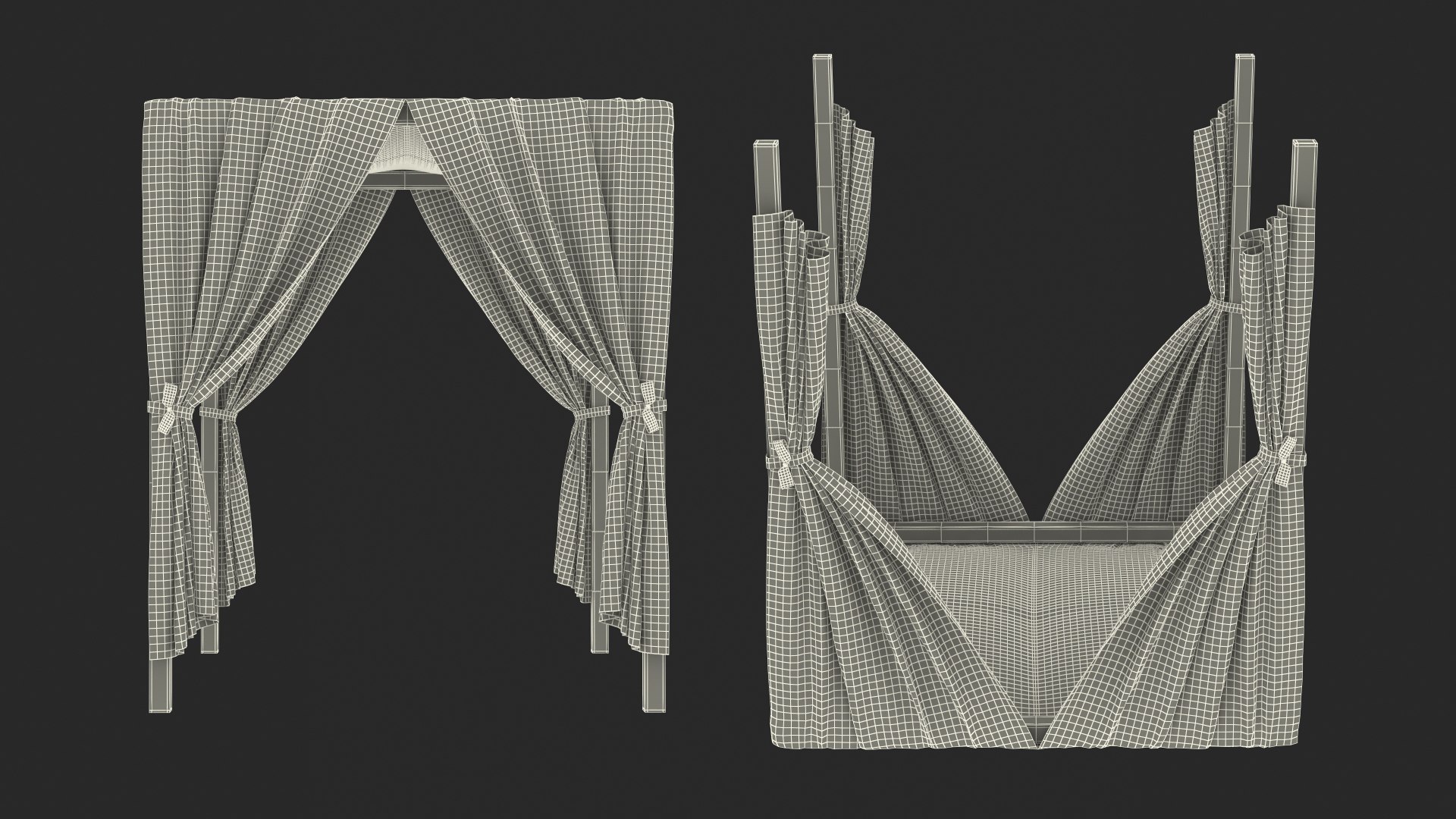 3D wooden outdoor canopy model - TurboSquid 1456454