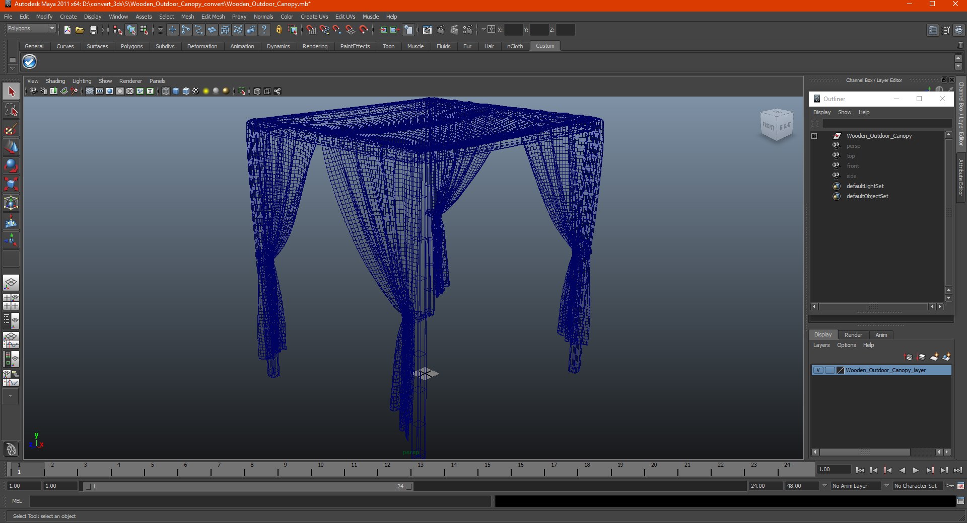 3D wooden outdoor canopy model - TurboSquid 1456454