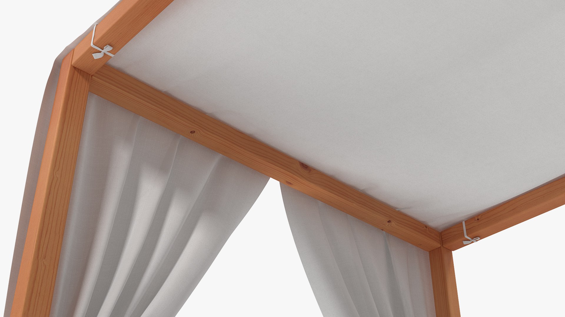 3D wooden outdoor canopy model - TurboSquid 1456454