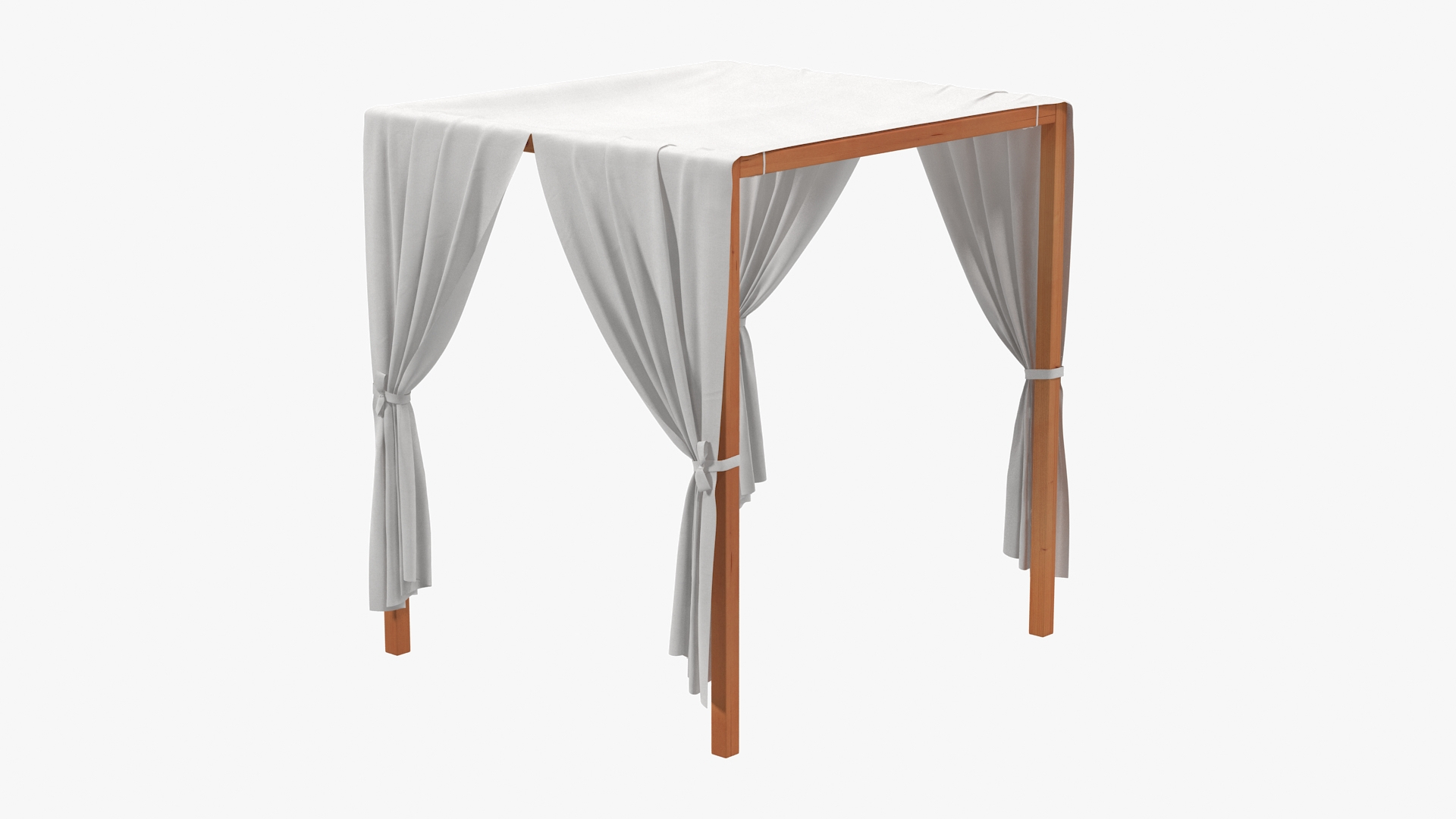 3D wooden outdoor canopy model - TurboSquid 1456454