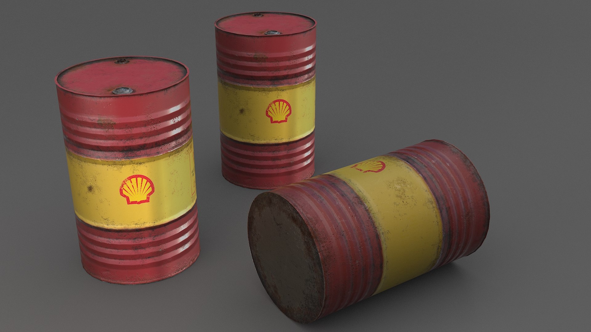 3D Shell Barrel Oil Model - TurboSquid 1434533