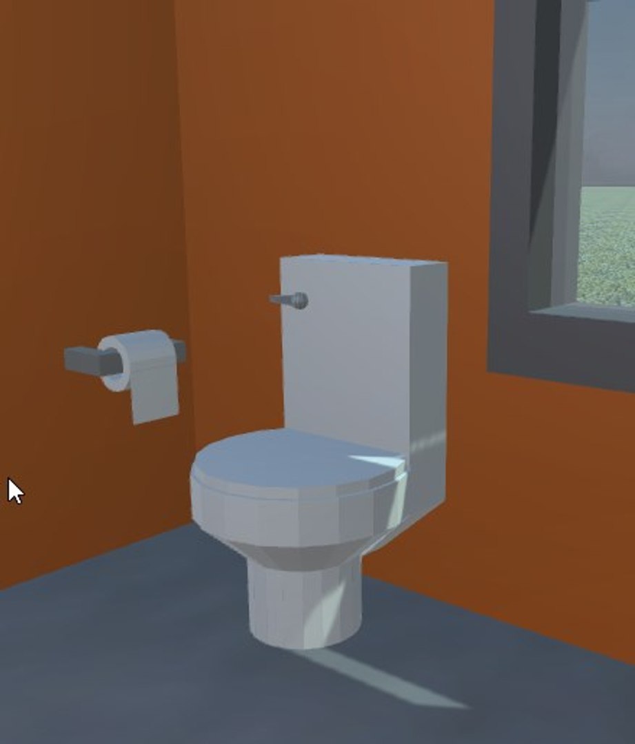 3D Toilet Bathroom Paper Model - TurboSquid 1371664
