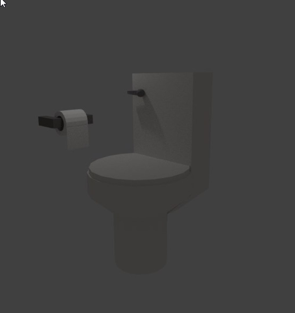 3D Toilet Bathroom Paper Model - TurboSquid 1371664