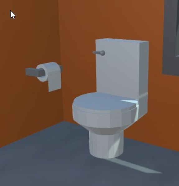 3D toilet bathroom paper model - TurboSquid 1371664