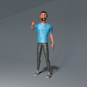 Cartoon Man 3D Models for Download | TurboSquid