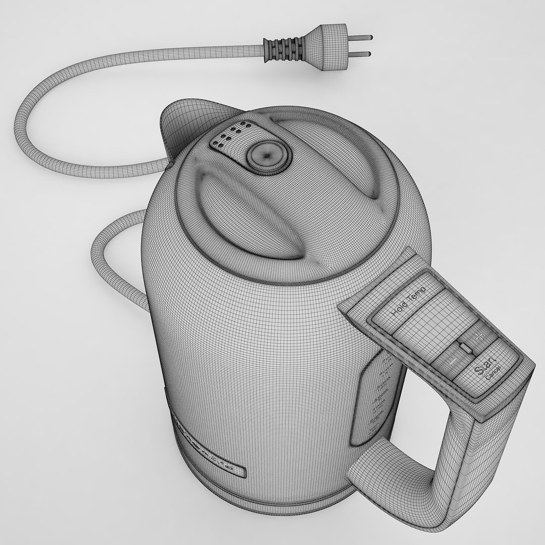 Electric Kettle Kitchen 3d Model
