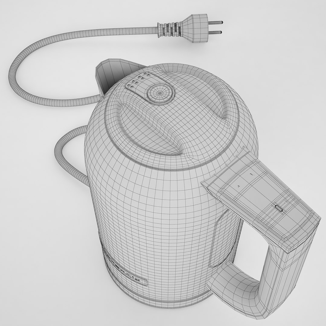 Electric Kettle Kitchen 3d Model
