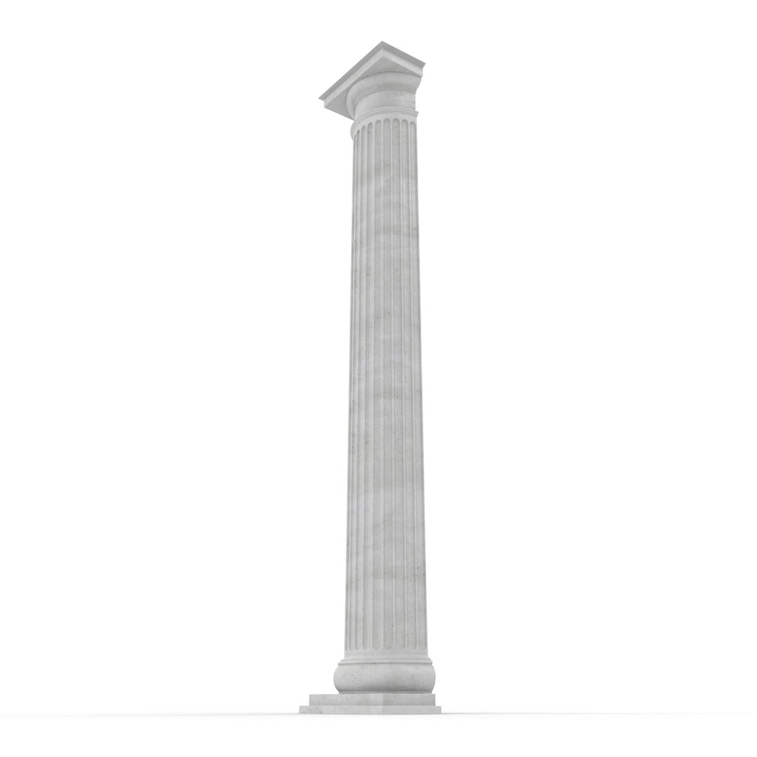 Pilaster Doric Greco Roman 3d Model