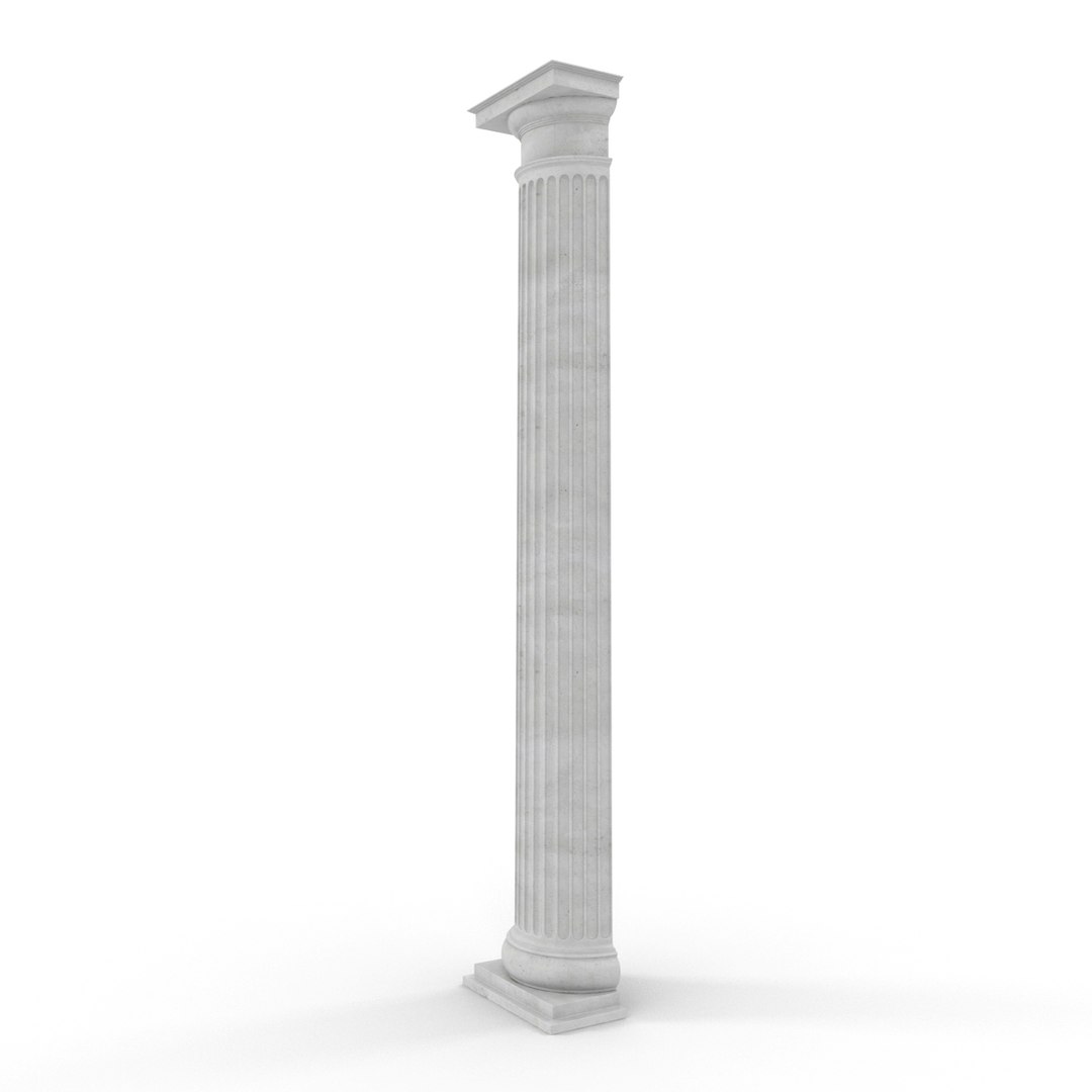 Pilaster Doric Greco Roman 3d Model