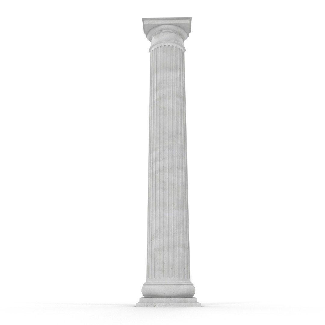 Pilaster Doric Greco Roman 3d Model
