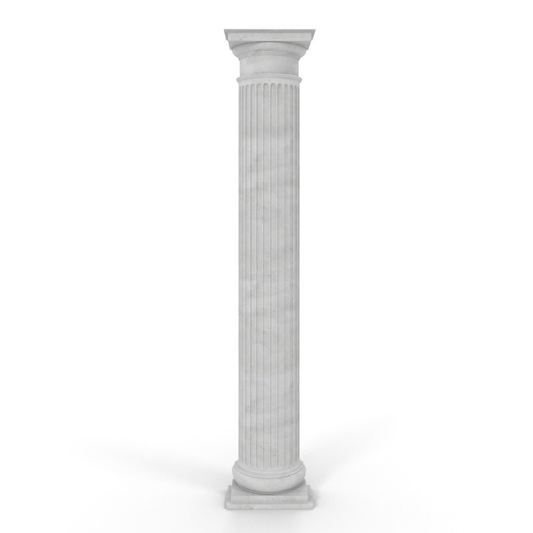 Pilaster Doric Greco Roman 3d Model