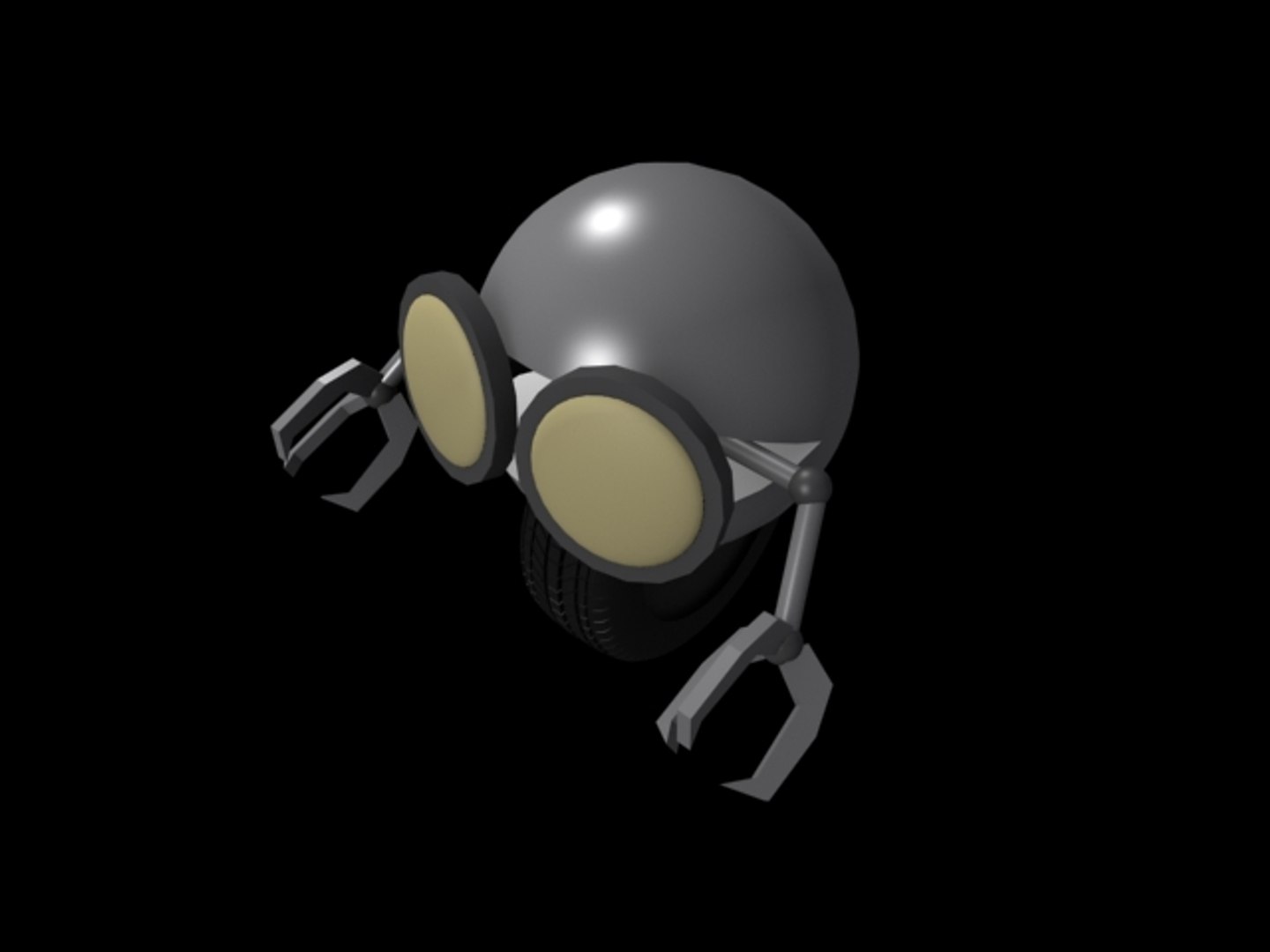 3ds max random spherical robot