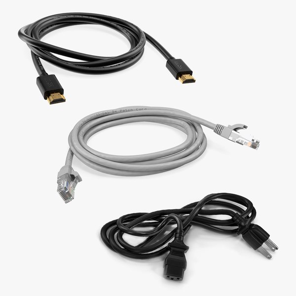 3d model computer cables