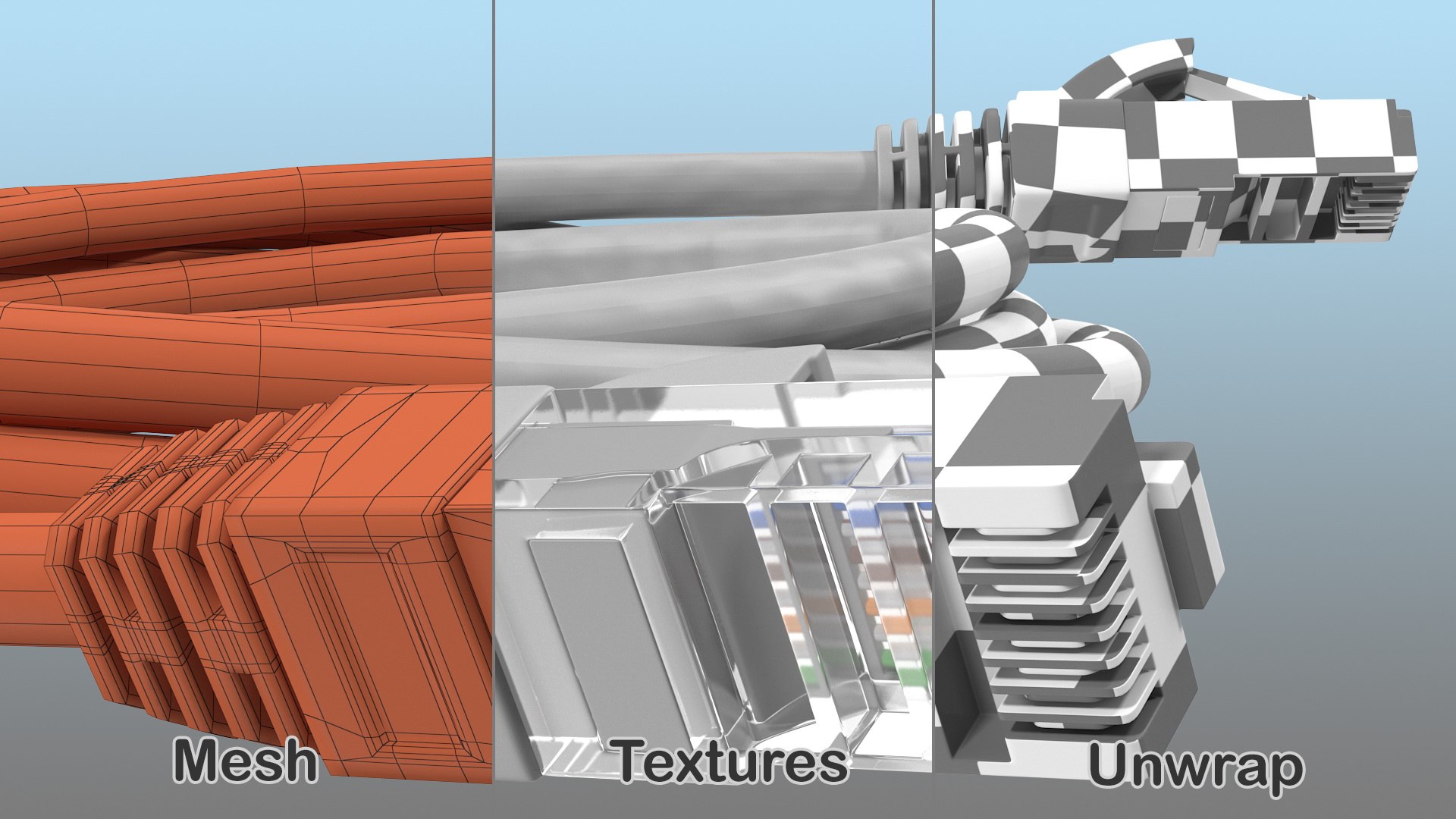 3D Computer Cables 2 - TurboSquid 1484812