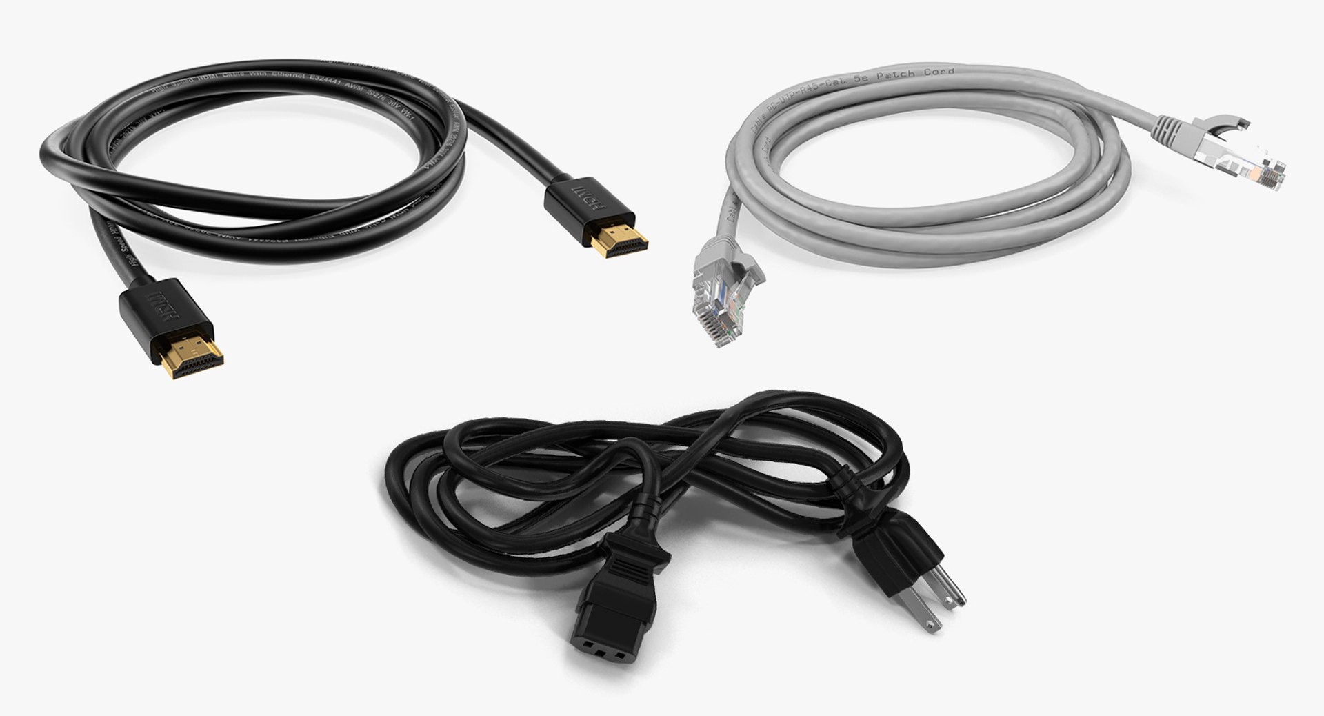 3D Computer Cables 2 - TurboSquid 1484812