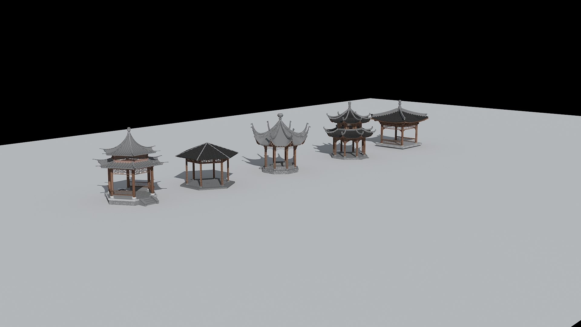 3D Chinese Pavilion - TurboSquid 2038434