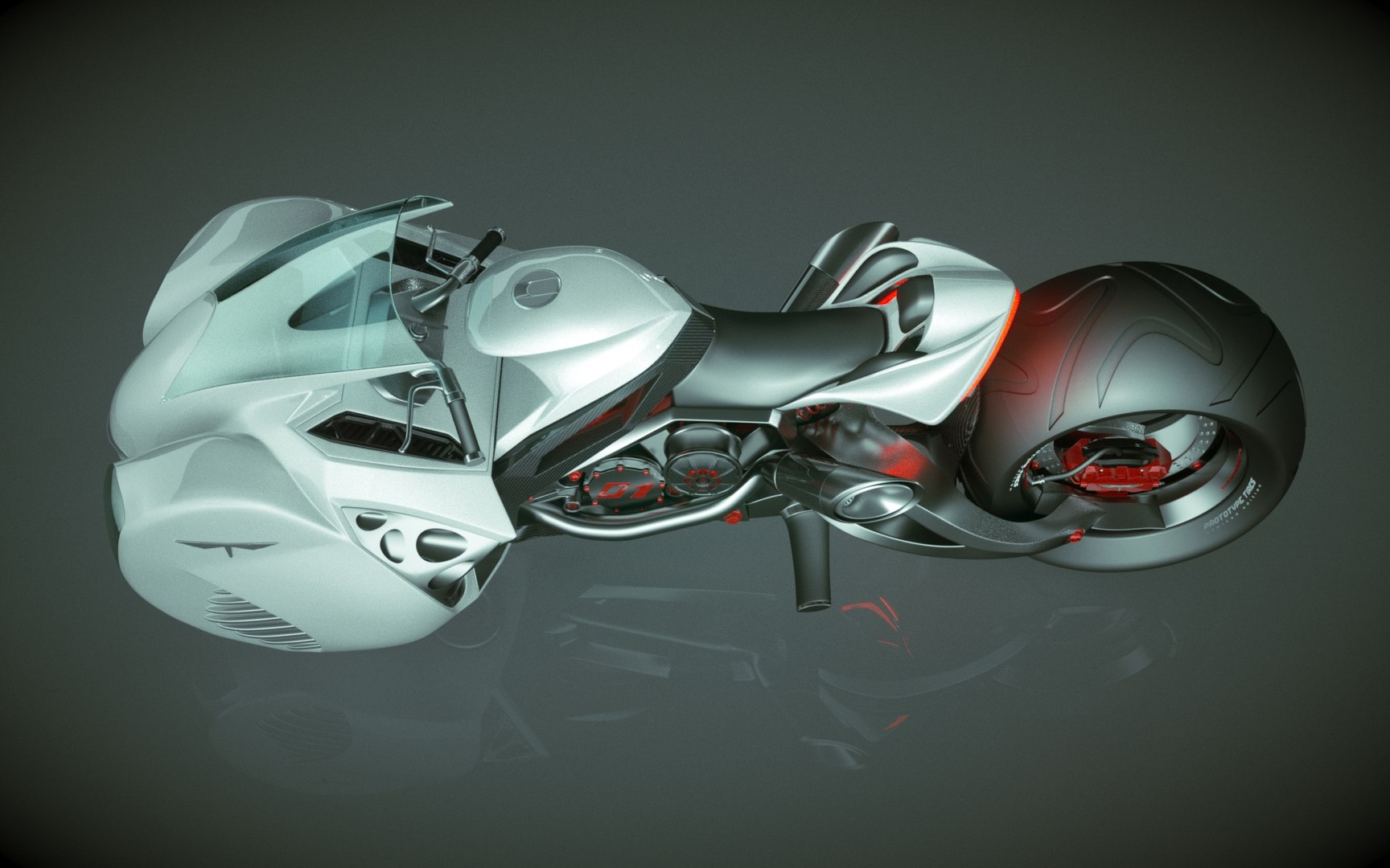 T Bike One Wheel 05 model - TurboSquid 1883633