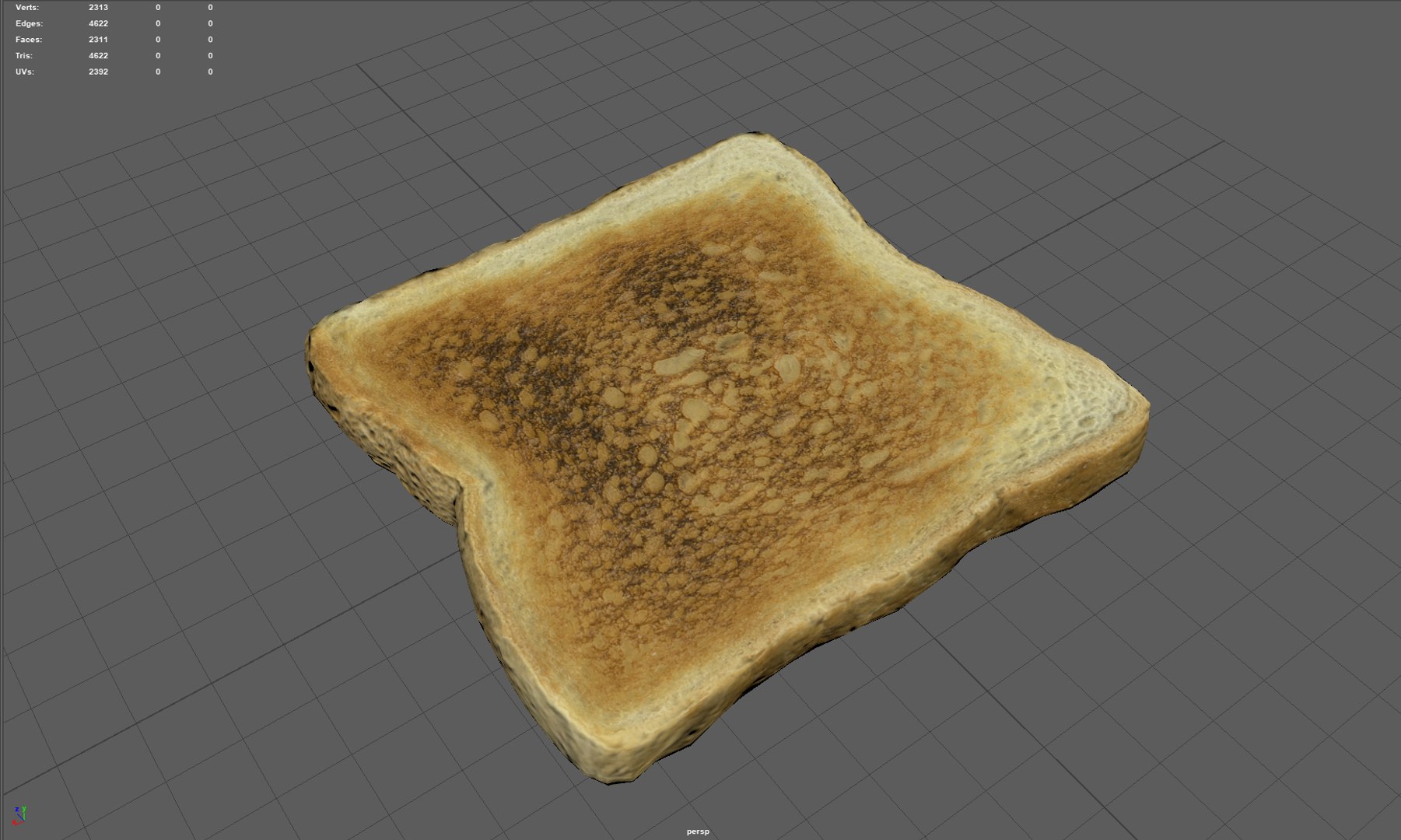 Toast 3D Model - TurboSquid 1820915