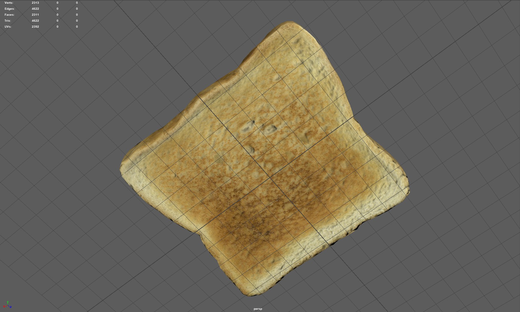 Toast 3D Model - TurboSquid 1820915
