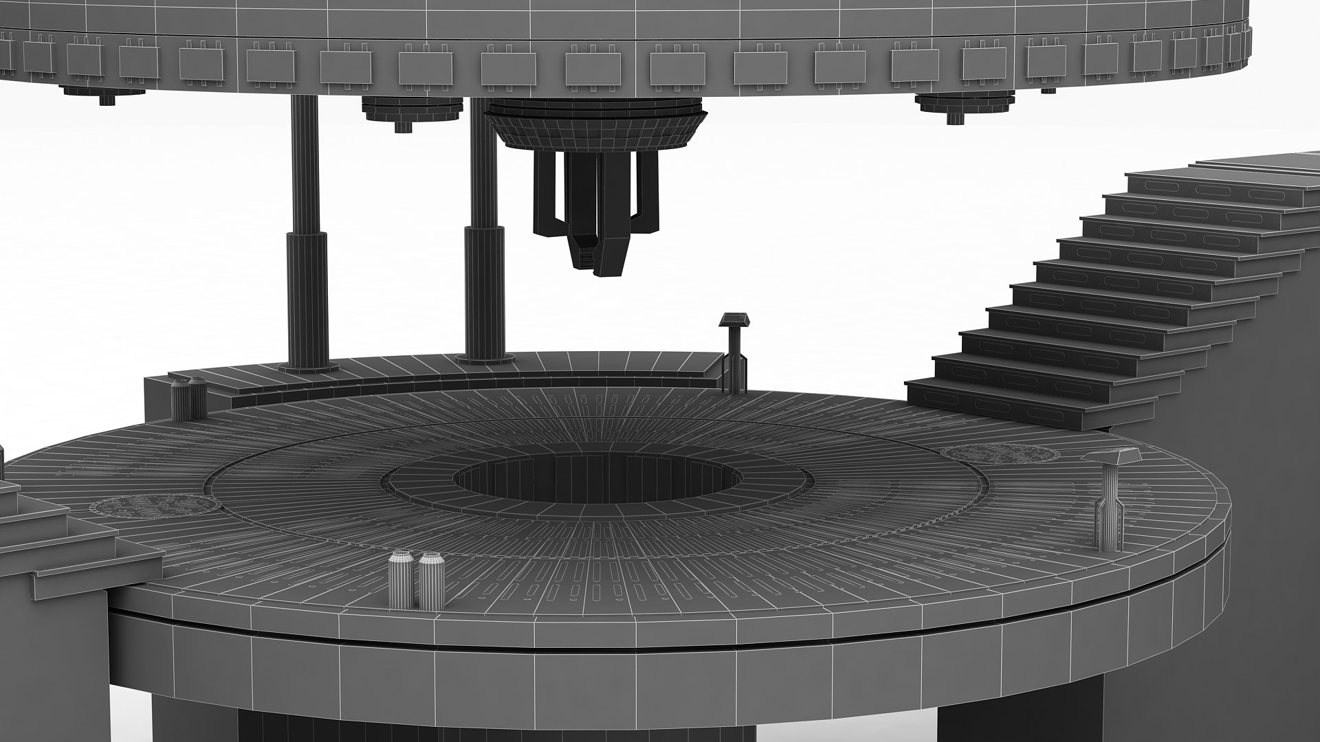 Jedi Council Chamber Architecture 3D Model - TurboSquid 1642244