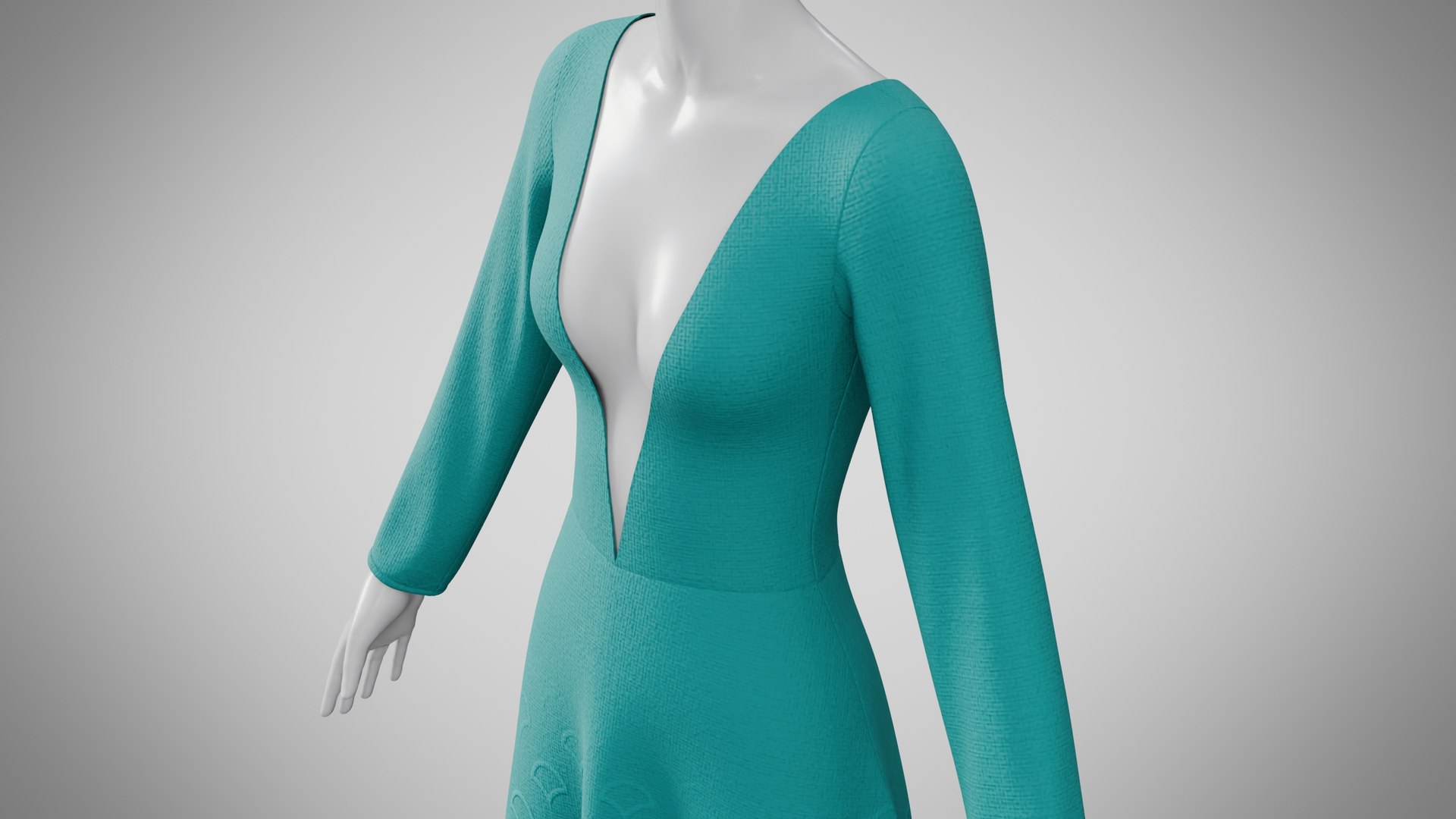 Dress 35 Elf Green 3D - TurboSquid 2519154