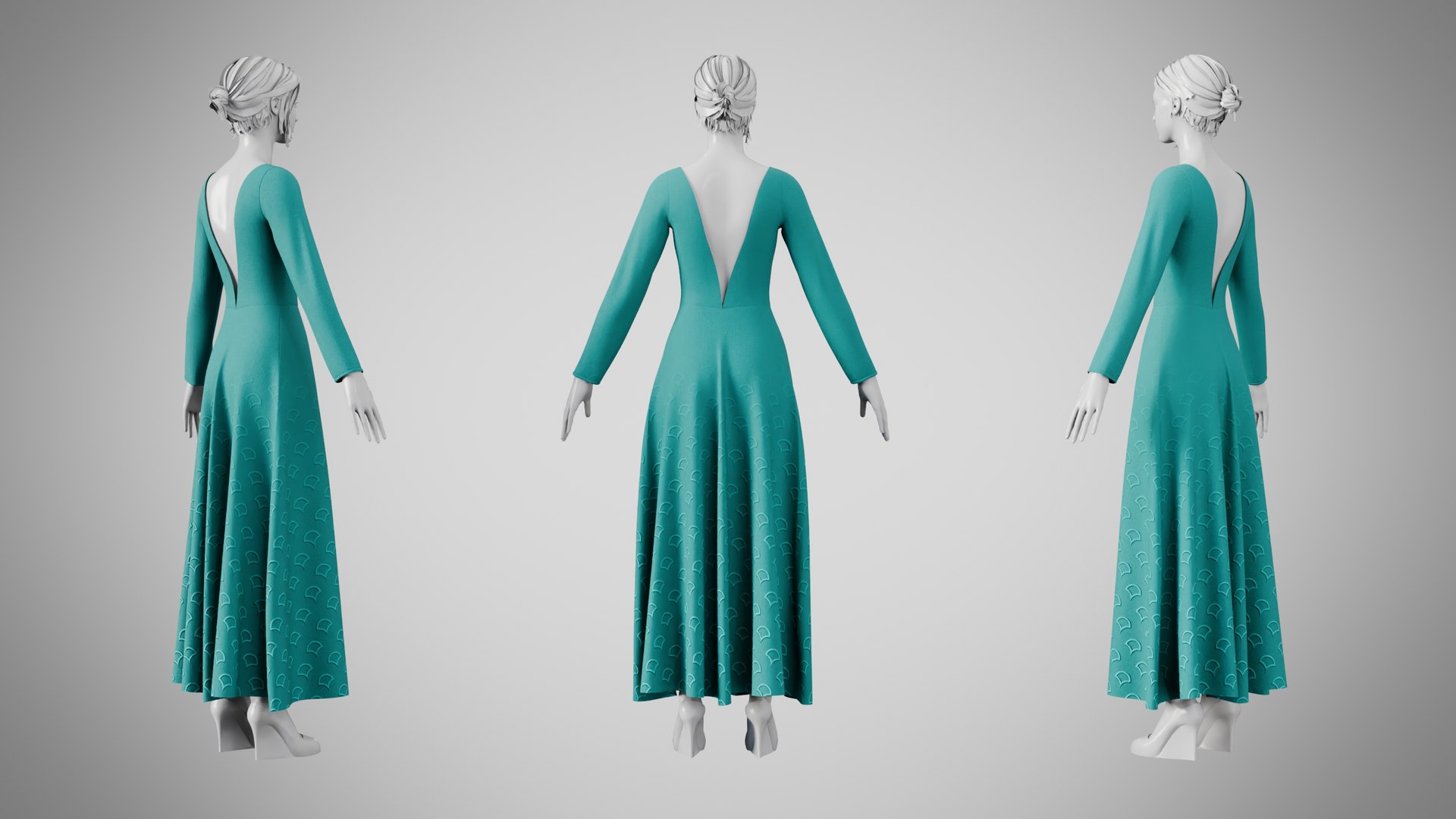 Dress 35 Elf Green 3D - TurboSquid 2519154