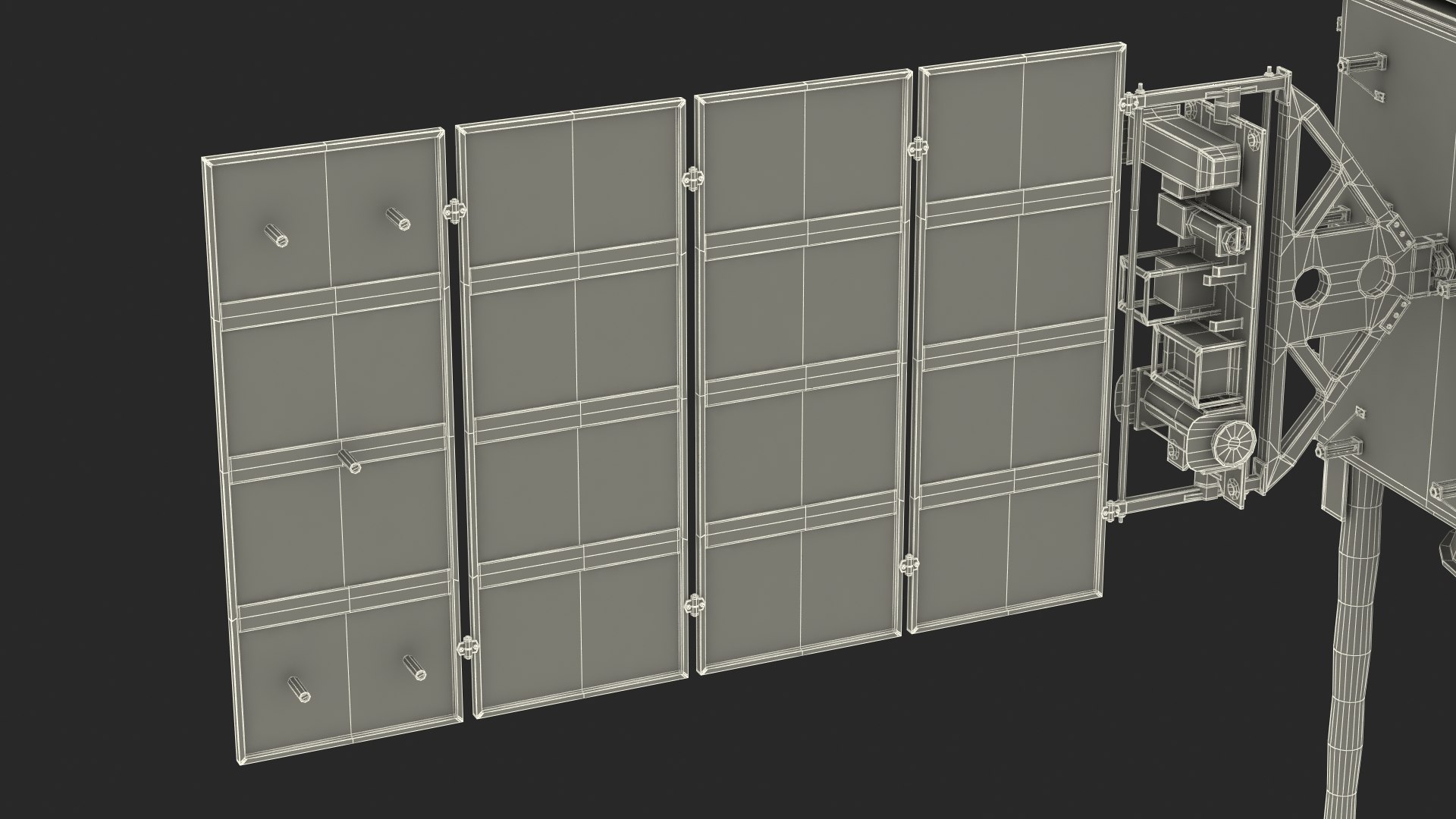 Geostationary Operational Environmental Satellite 3D Model - TurboSquid ...