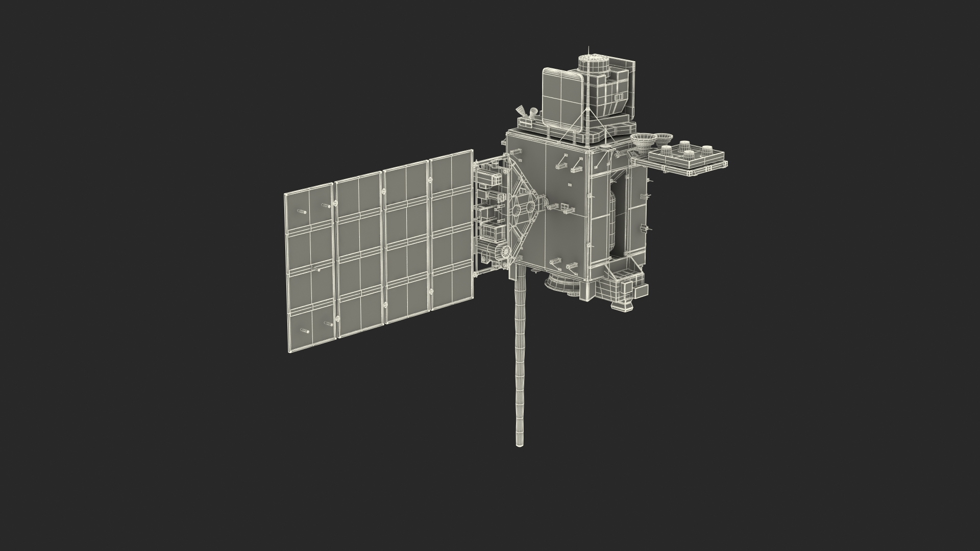 Geostationary Operational Environmental Satellite 3D Model - TurboSquid ...