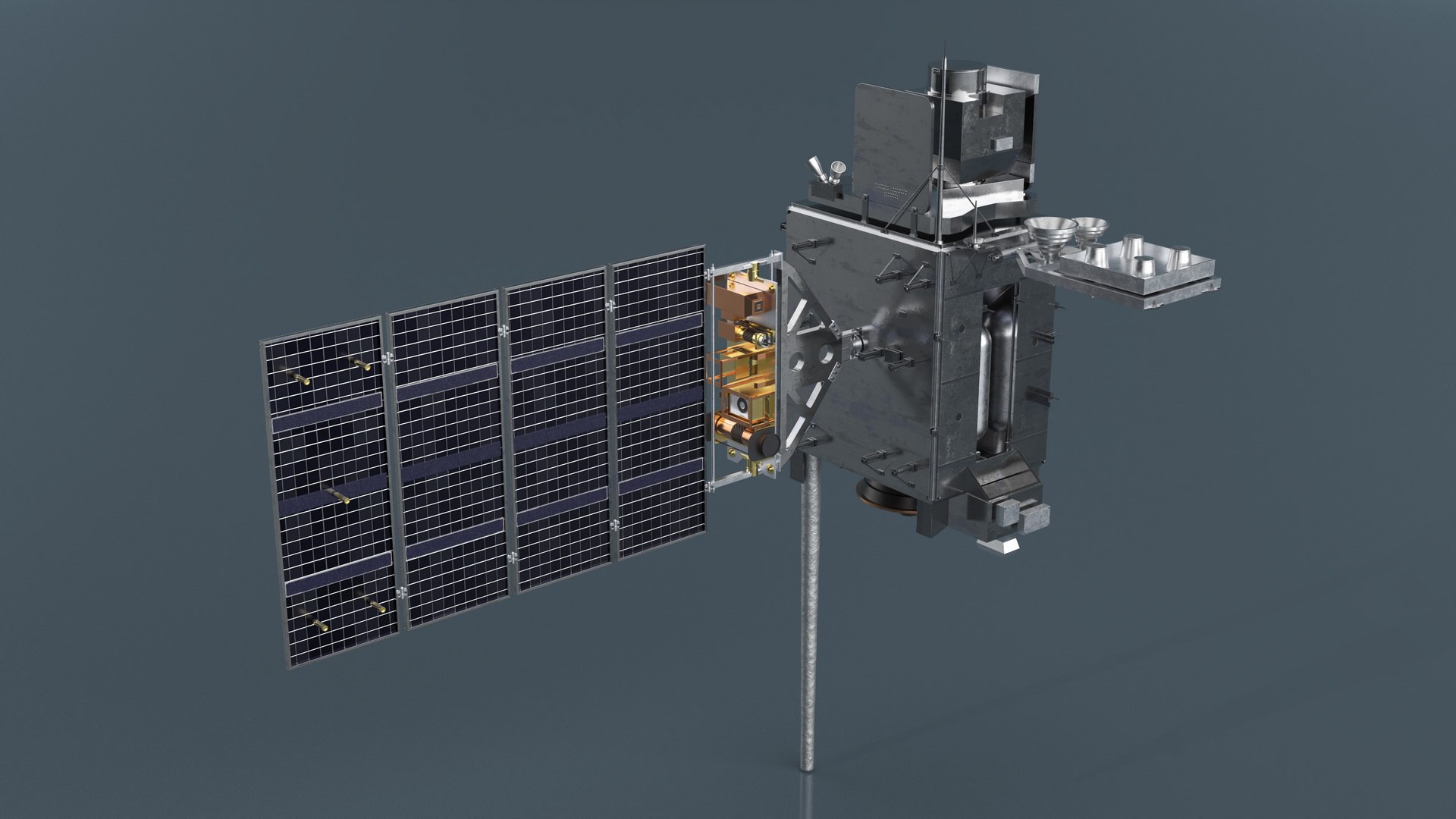Geostationary Operational Environmental Satellite 3D Model - TurboSquid ...