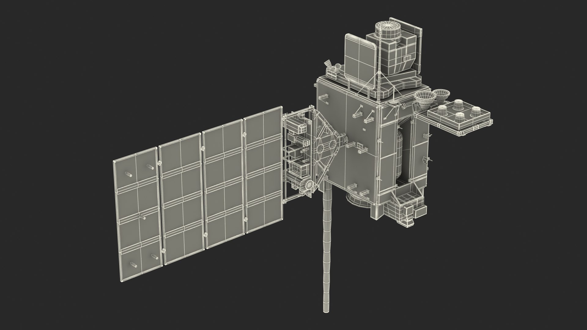 Geostationary Operational Environmental Satellite 3D Model - TurboSquid ...