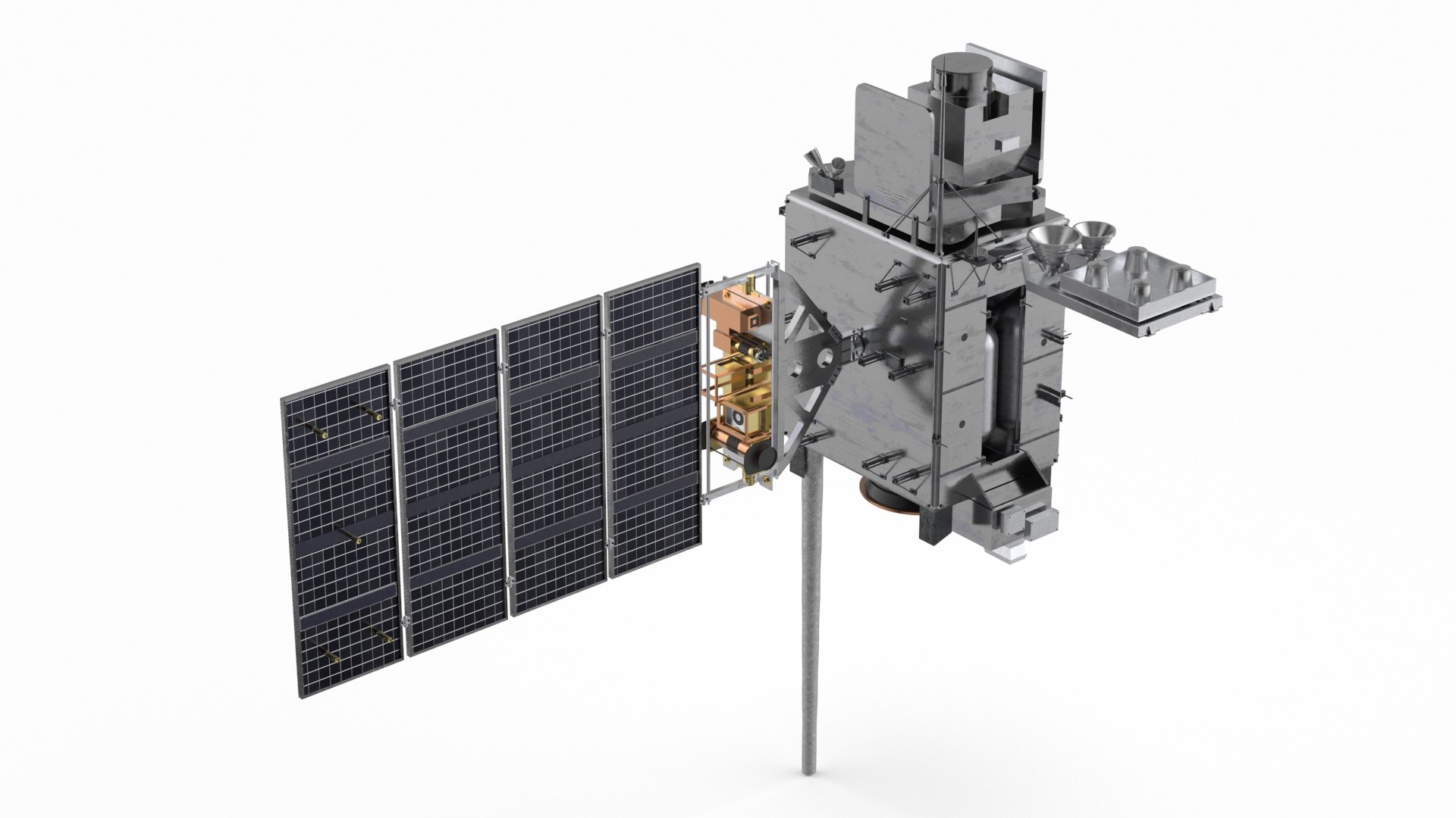 Geostationary Operational Environmental Satellite 3D Model - TurboSquid ...